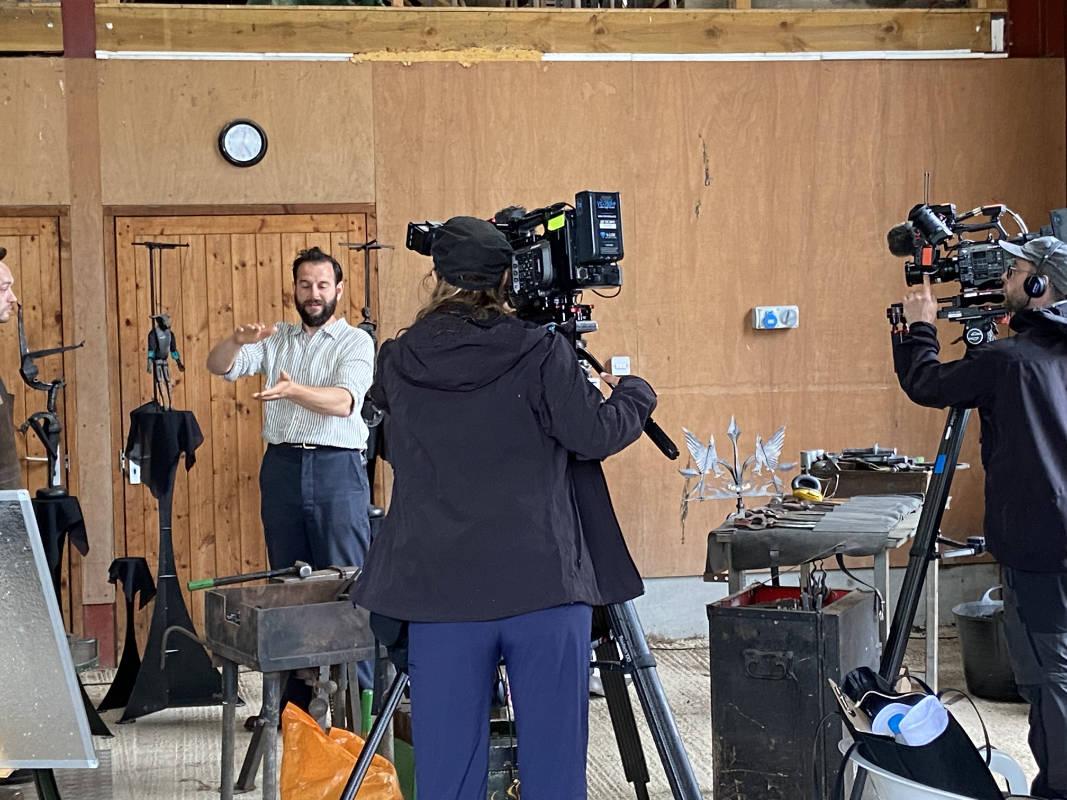 Make It At Market on BBC 1 - Ian Gill Sculpture Artist Blacksmith